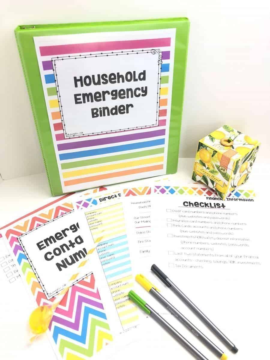 Create Your Own Family Emergency Binder: Quick and Easy Printable