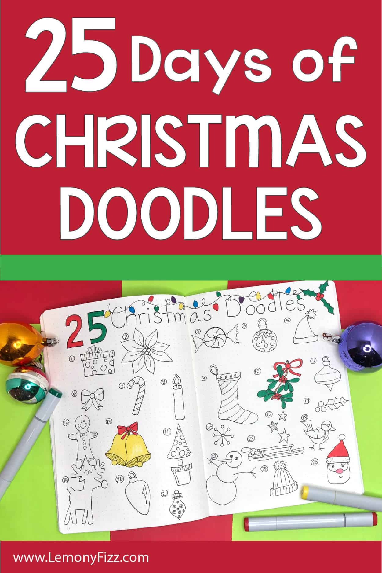 Crazy Simple Christmas Doodles for Your Bullet Journals