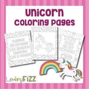 Unicorn Coloring Pages - LemonyFizz