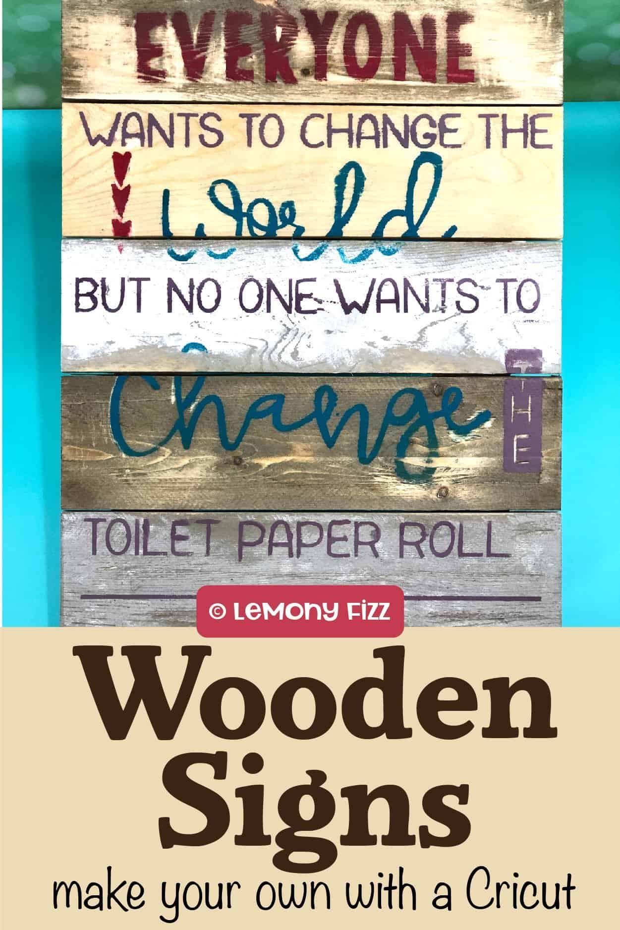 How to Make a DIY Wooden Sign with a Cricut and Stencils