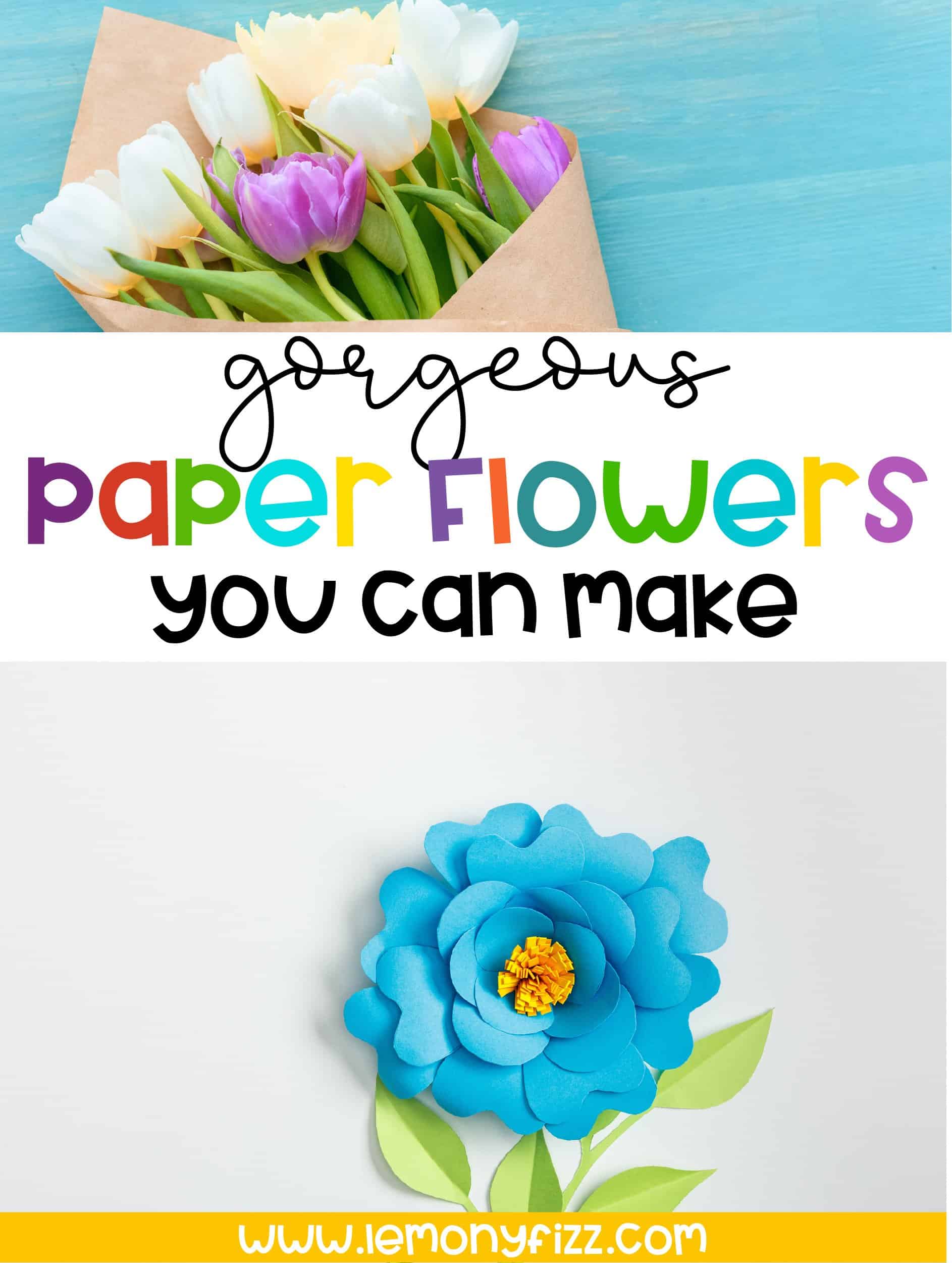 Make Gorgeous Paper Flowers from These Paper Flower Templates