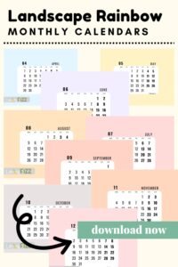 Get Your Free Copy of Monthly Calendar Printable Pages Now