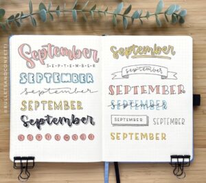 Best Collection of Bullet Journal Headers and Ideas for 2021