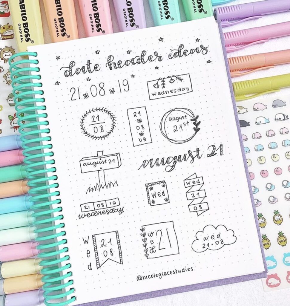 Best Collection Of Bullet Journal Headers And Ideas For 2021
