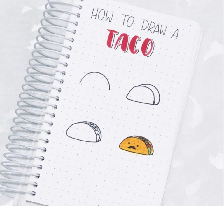 15 Easy to Draw Food Doodles for Plans and Journals