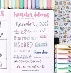 Best Collection of Bullet Journal Headers and Ideas for 2021