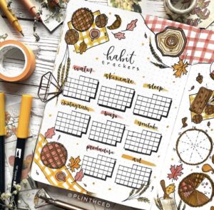 Fall Bullet Journal Layouts that are Better Than the Great Pumpkin