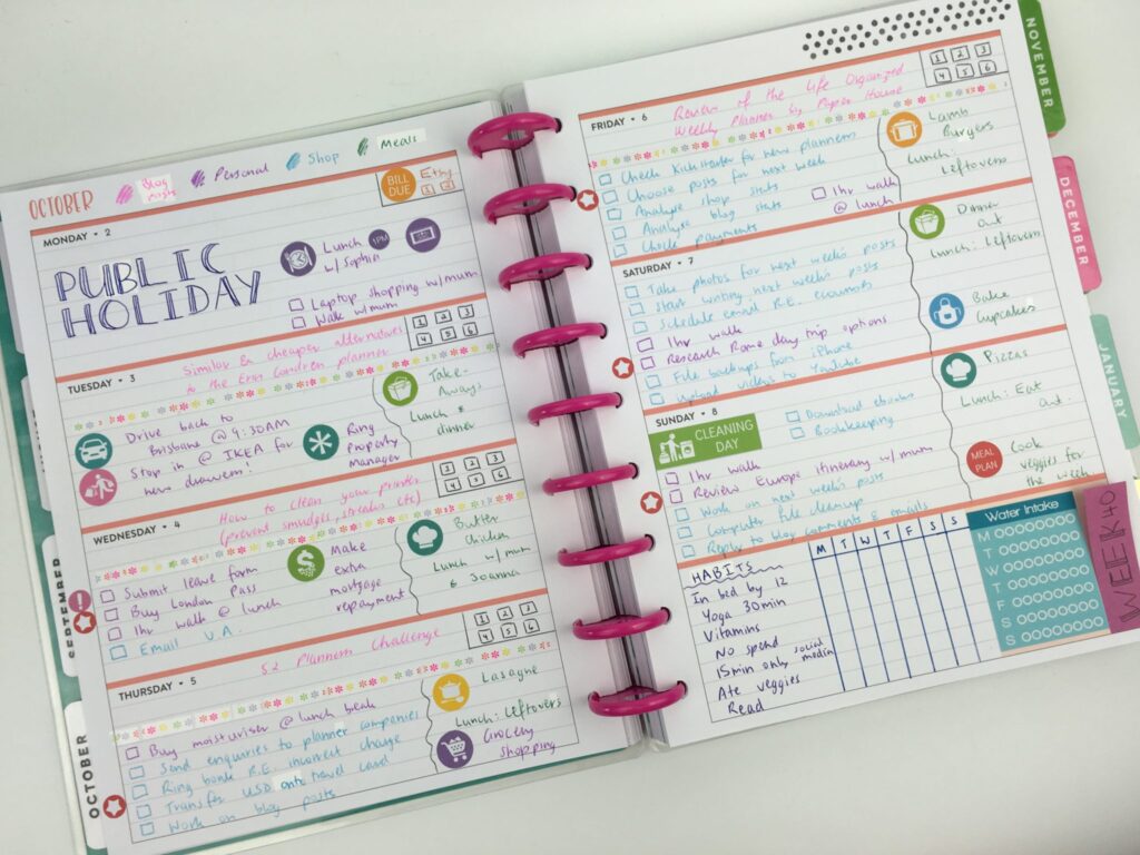 Happy Planner Horizontal Vs Vertical Planner Layouts