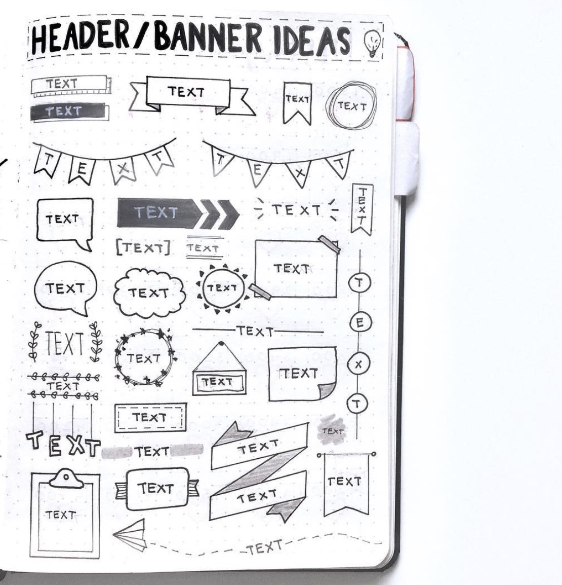 19 of the Best Bullet Journal Banner Ideas for Your 2024 Doodles
