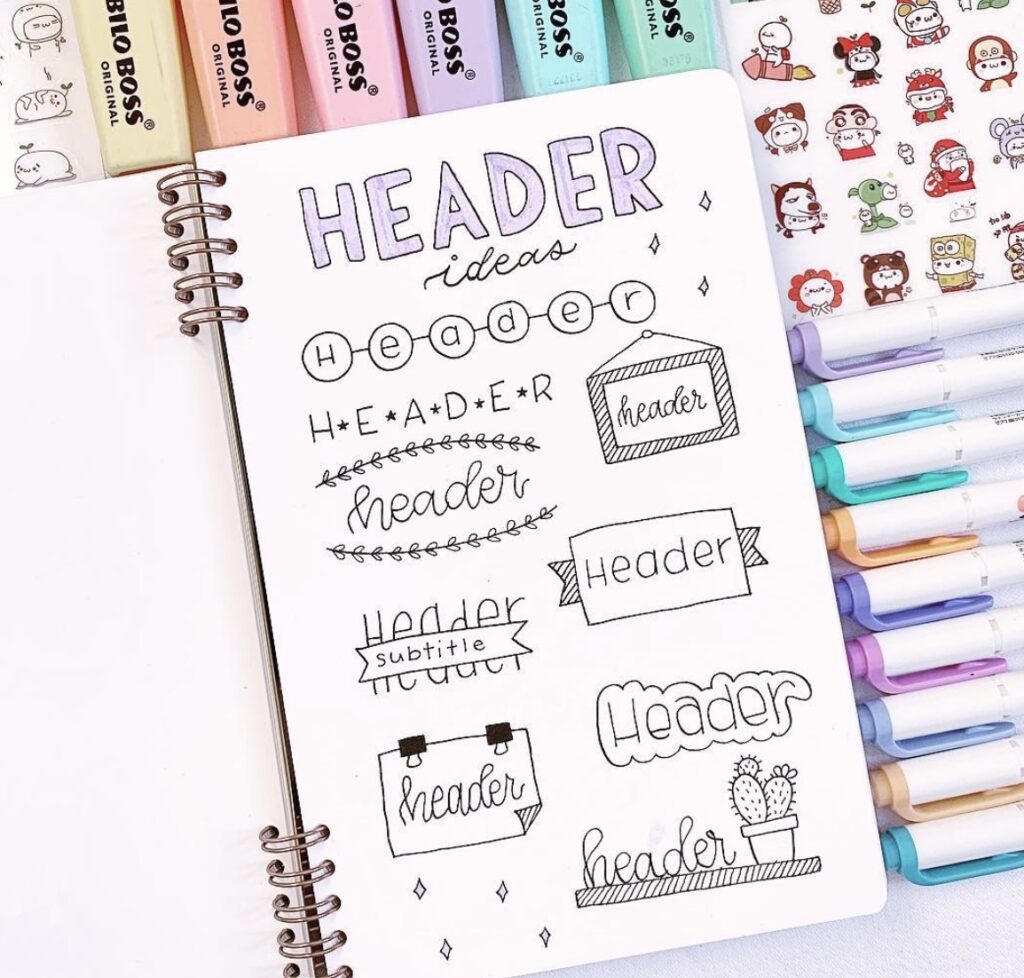 Best Collection Of Bullet Journal Headers And Ideas For 2021 Best Collection Of Bullet Journal Headers And Ideas For 2021