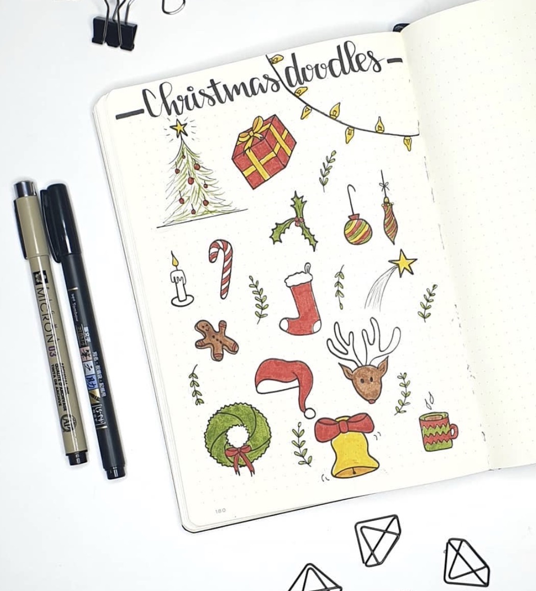 Crazy Simple Christmas Doodles for Your Bullet Journals