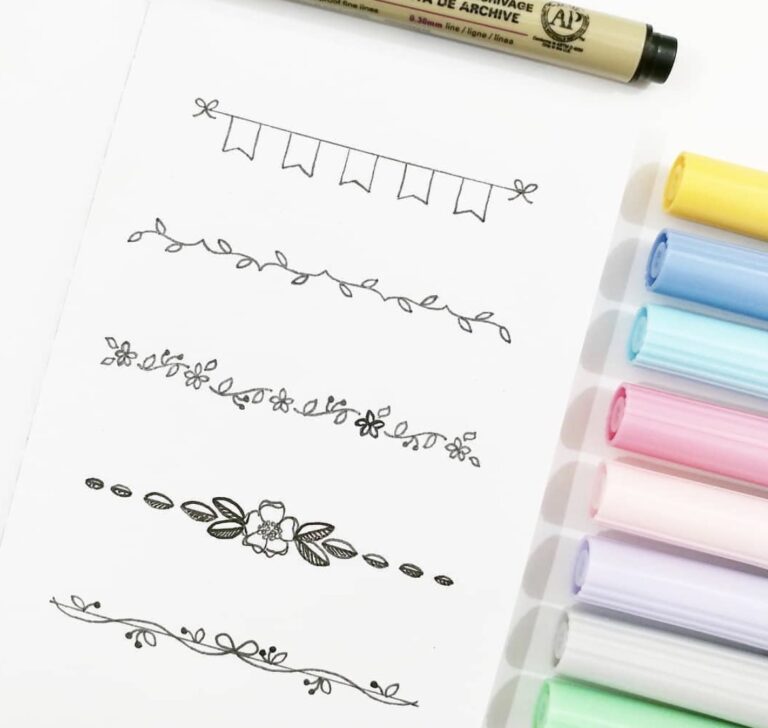 19 of the Best Bullet Journal Banner Ideas for Your 2024 Doodles