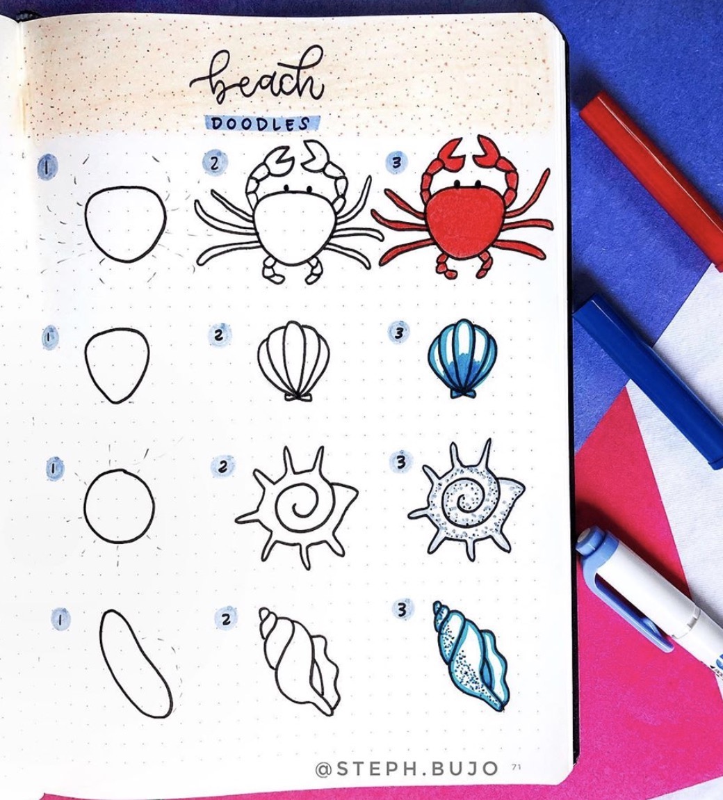 19 of The Best Step by Step Doodles to Draw in Your Planner