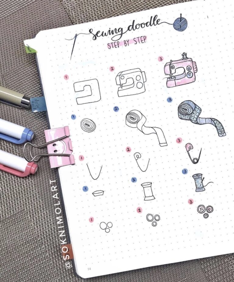 19 of The Best Step by Step Doodles to Draw in Your Planner