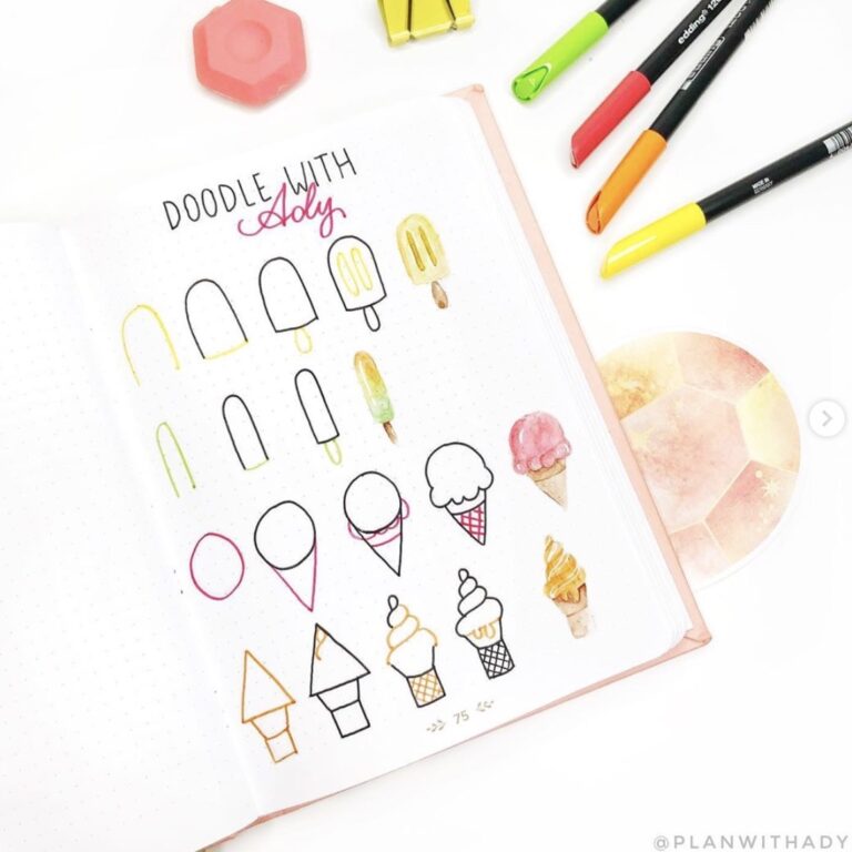 19 of The Best Step by Step Doodles to Draw in Your Scrapbook
