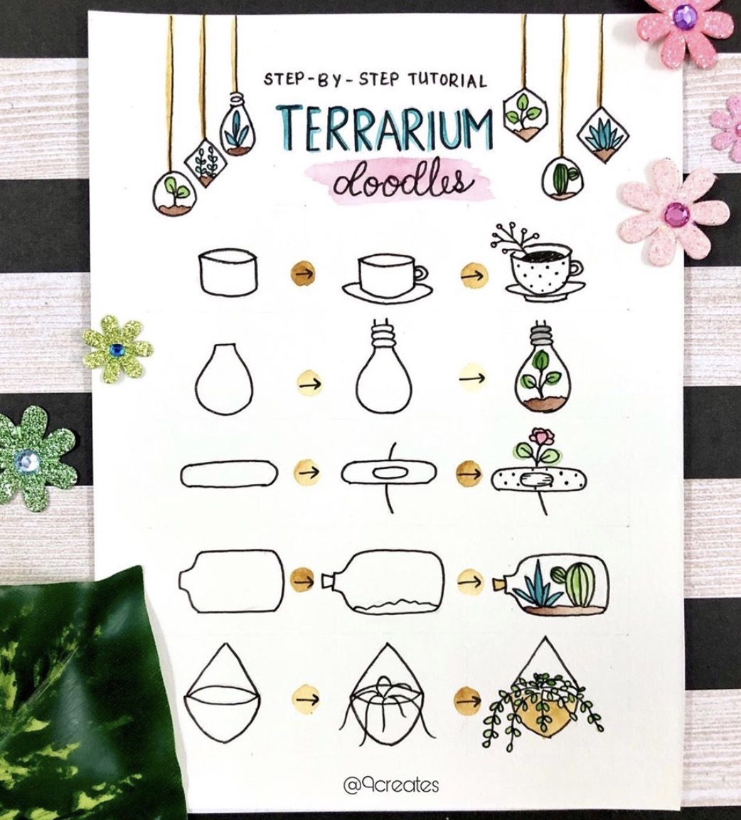 19 of The Best Step by Step Doodles to Draw in Your Planner