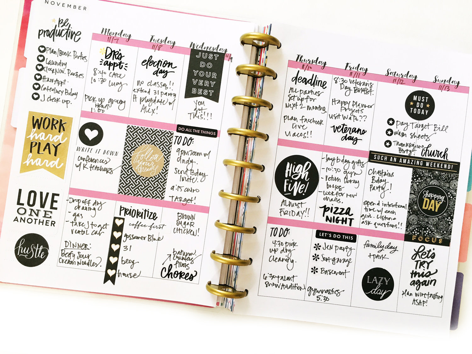 Happy Planner Horizontal vs Vertical Planner Layouts