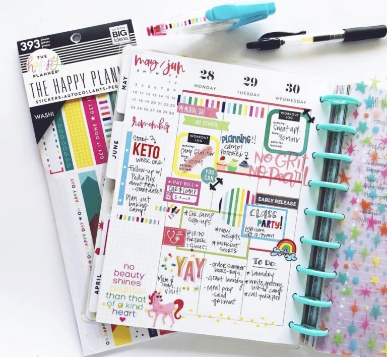 Bright And Easy Happy Planner Ideas To Get You Started