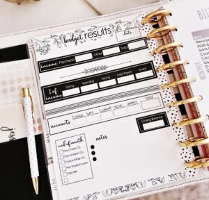 25 Weekly Planner Layouts that are Stunning in Black and White