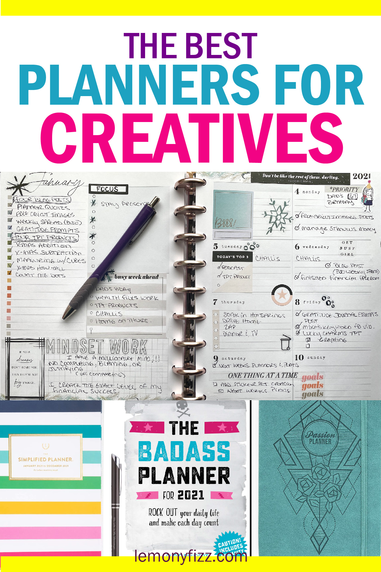 Creative Planners to Use for Journaling, Planning, and Creating