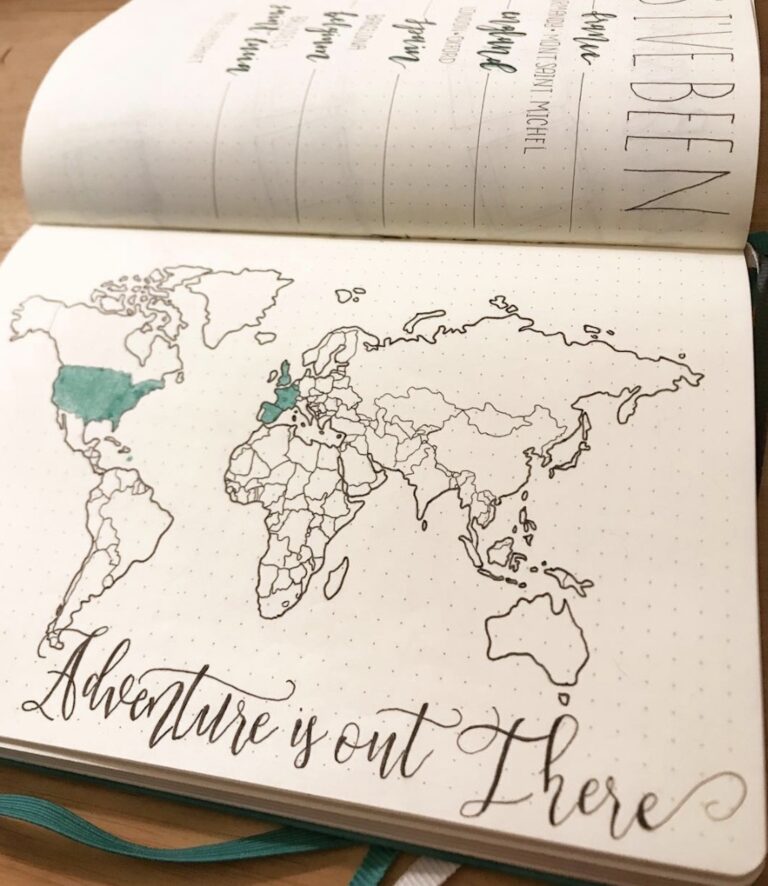 The Best Creative Travel Bullet Journal Ideas For Your Next Adventure