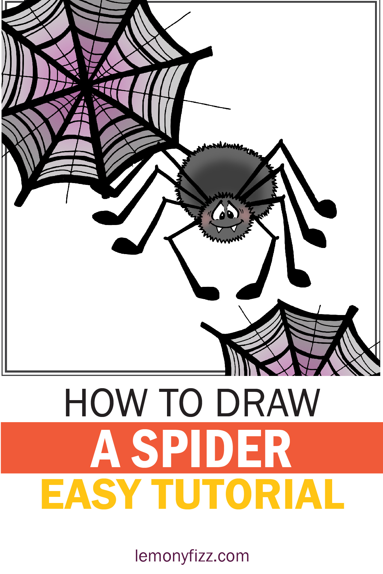 Easy to Draw Spider: Halloween Drawing Tutorial
