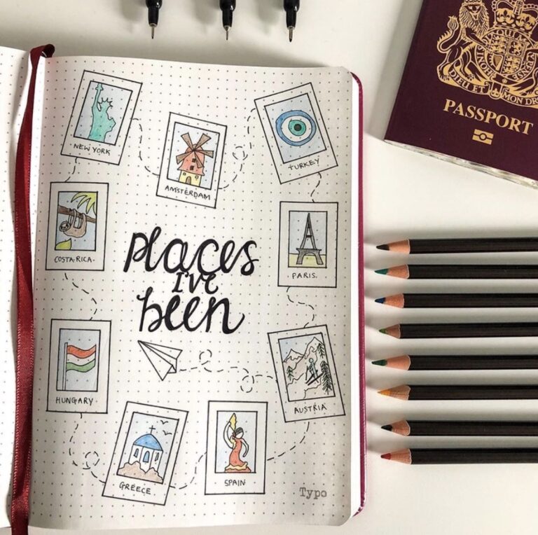 The Best Creative Travel Bullet Journal Ideas For Your Next Adventure
