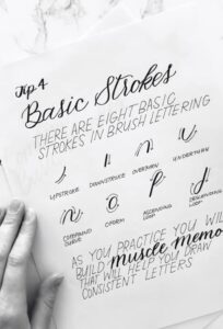 How do you practice hand lettering for beginners?