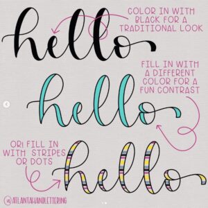 How do you practice hand lettering for beginners?