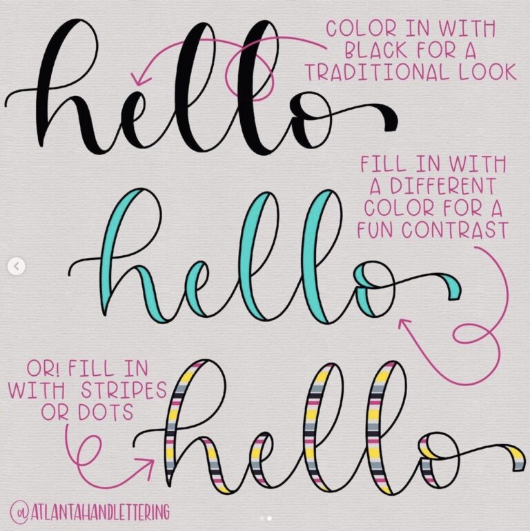 How do you practice hand lettering for beginners?