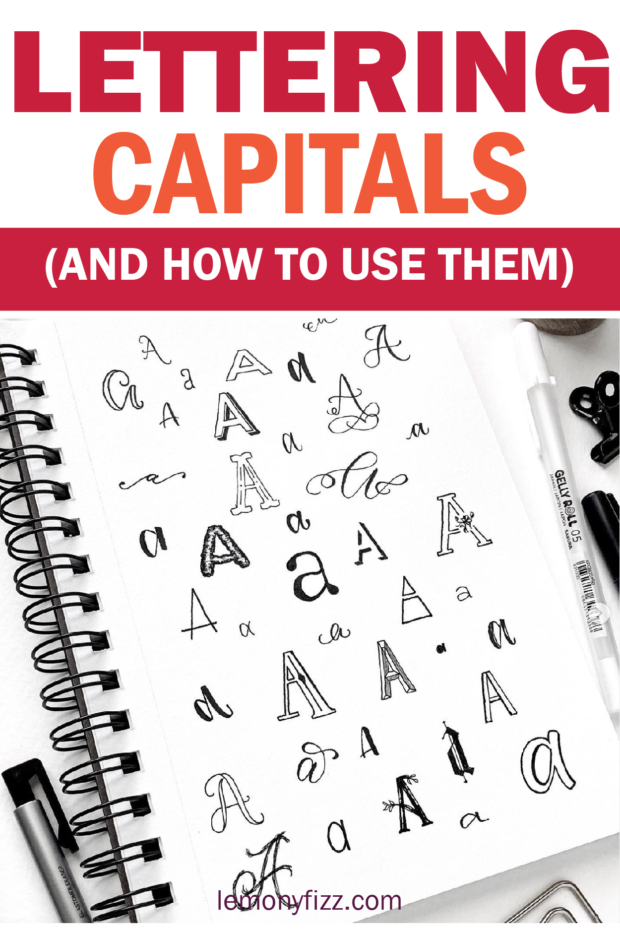 Hand Lettering Capital Letters: How To Make Different Styles