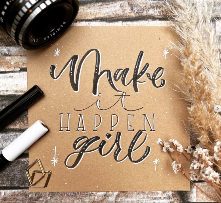 Hand Lettering Alphabet Practice 101: Tips & Resources For Improving ...