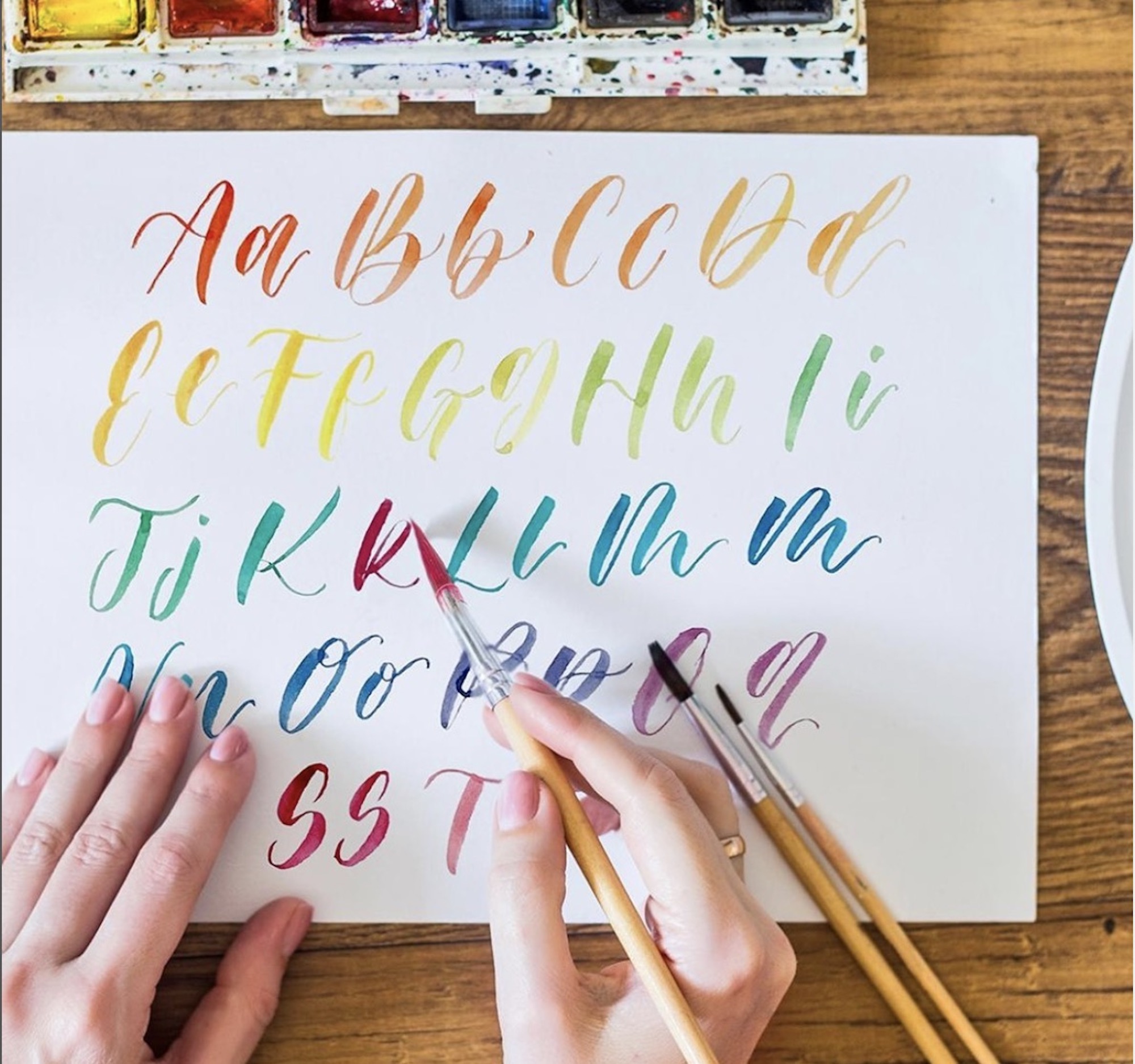 Modern Calligraphy Alphabet