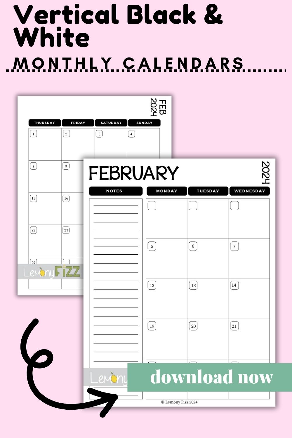 15 Free Printables: 2024 February Calendars
