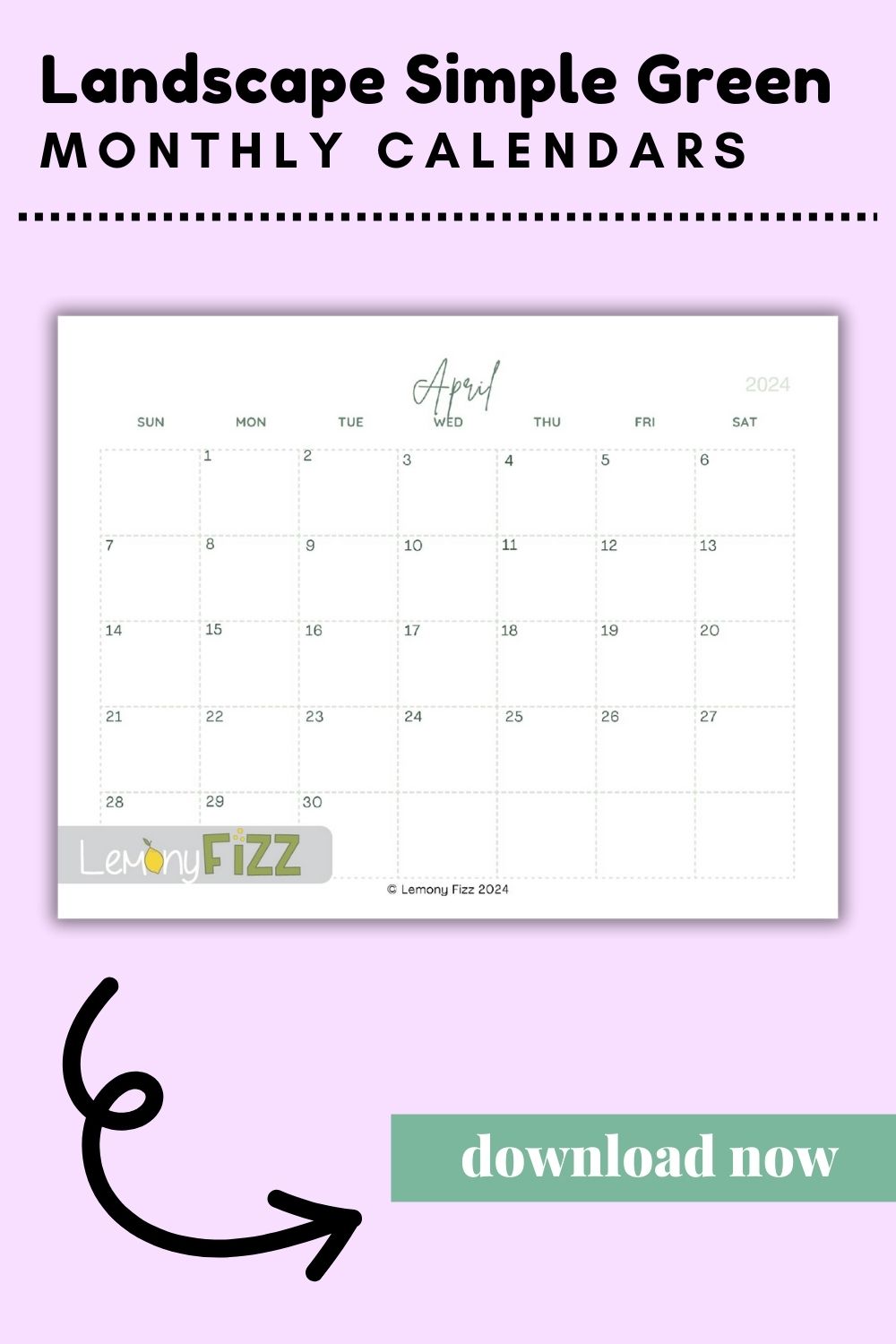 15 Printable April Calendars: Organize Your Spring Schedule