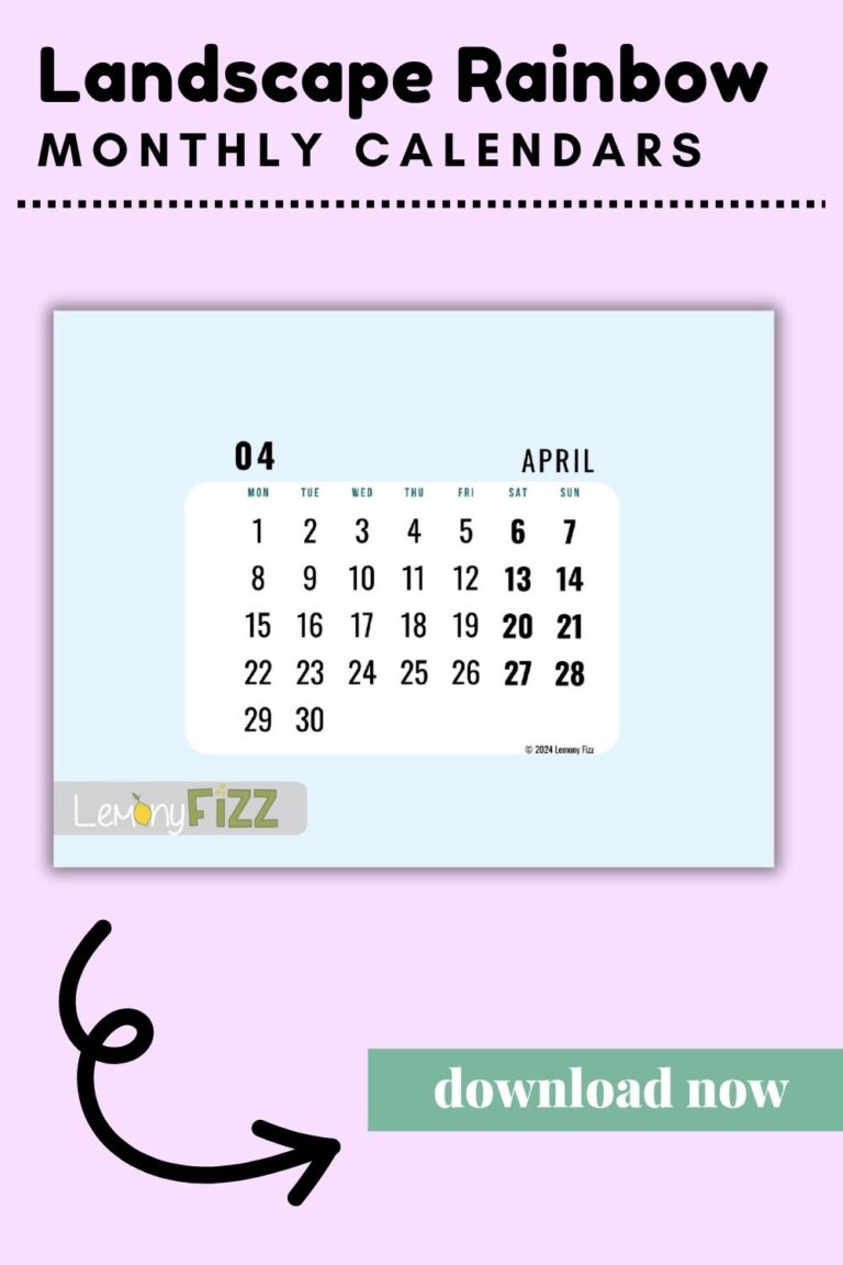 15 Printable April Calendars: Organize Your Spring Schedule