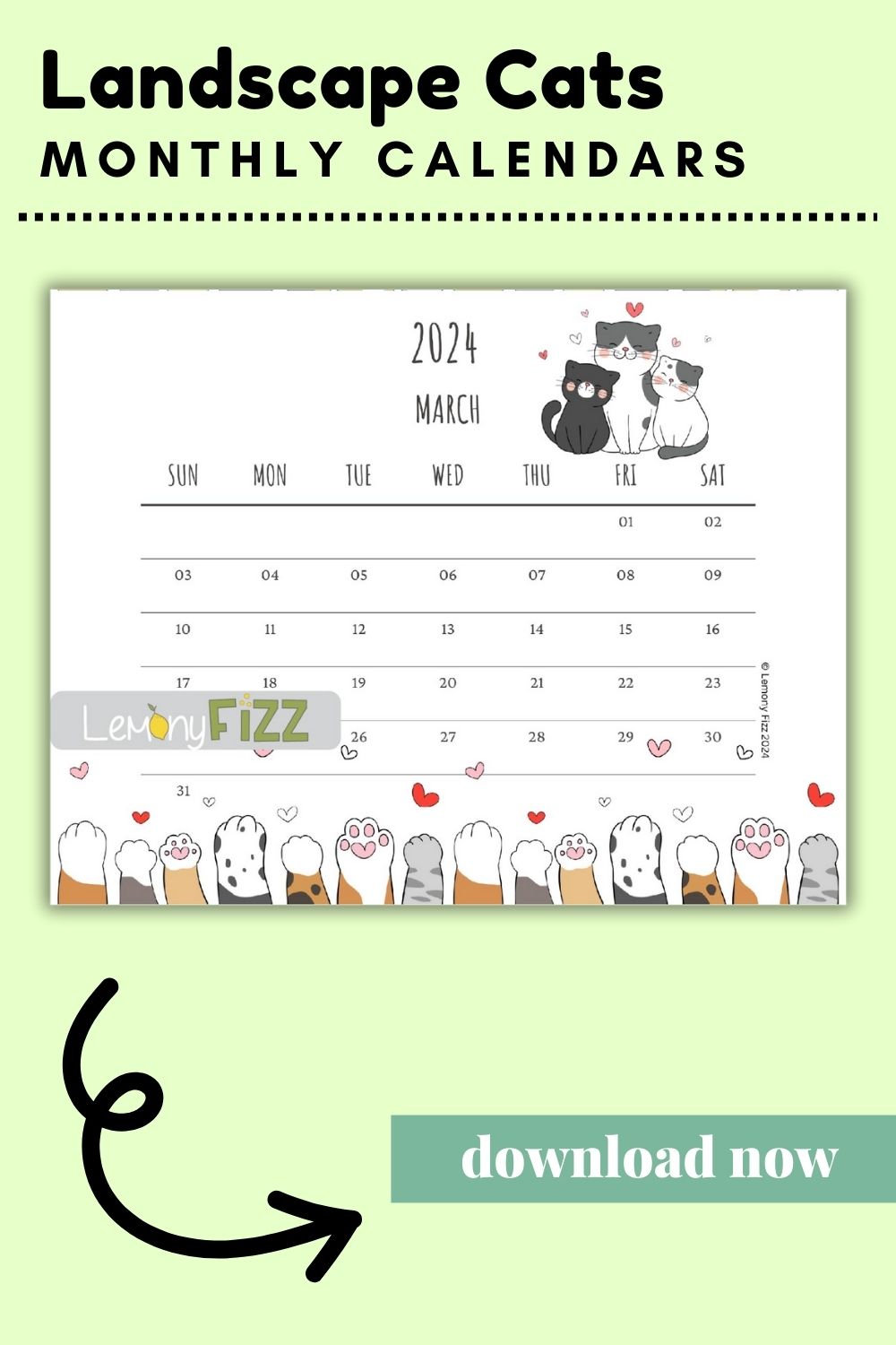 15 Free Printables: 2024 March Calendars