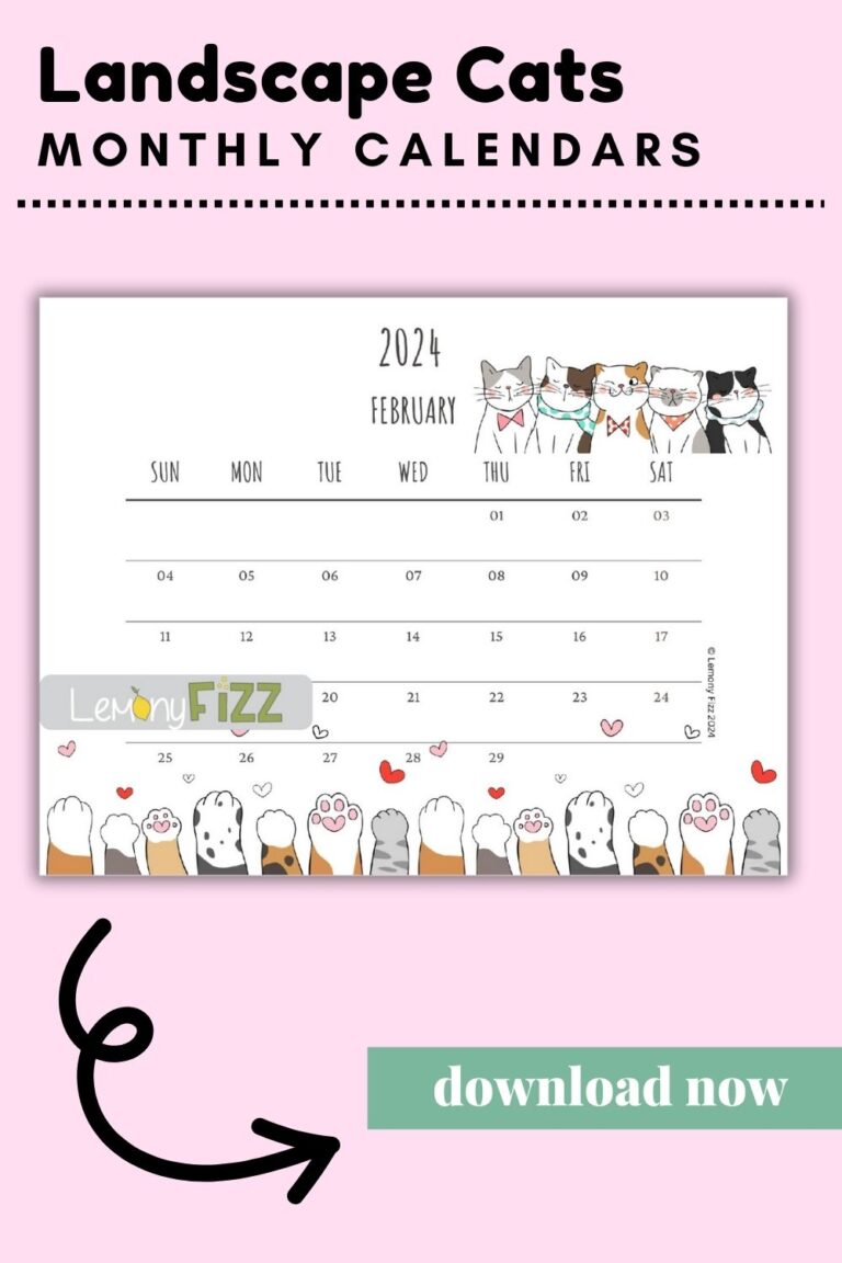 15 Free Printables: 2024 February Calendars