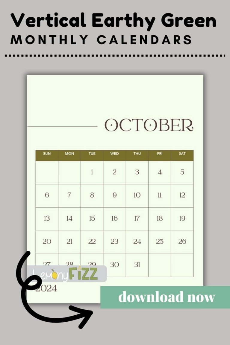 Printable October Calendar: Your Guide to Organized Autumn Days