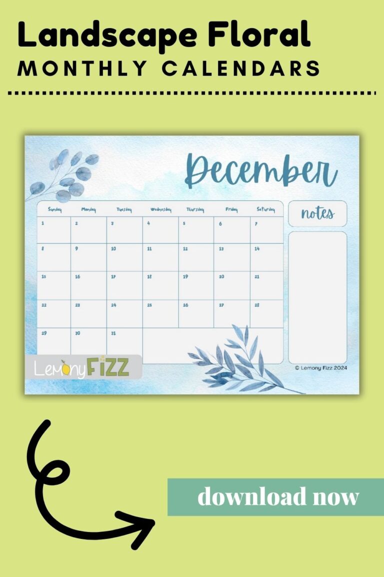 15 Printable December Calendars: Organize Your End of the Year