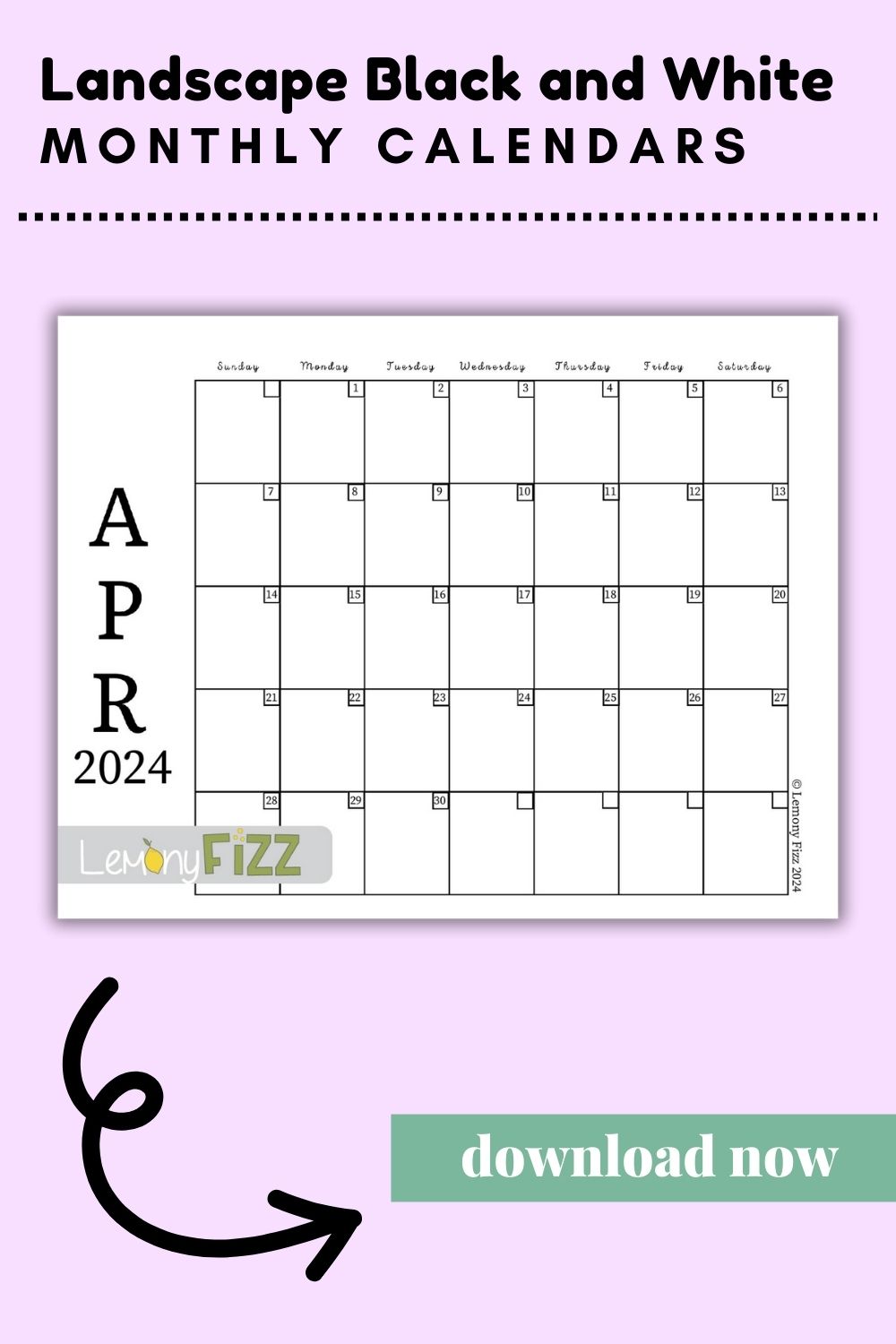 15 Printable April Calendars: Organize Your Spring Schedule