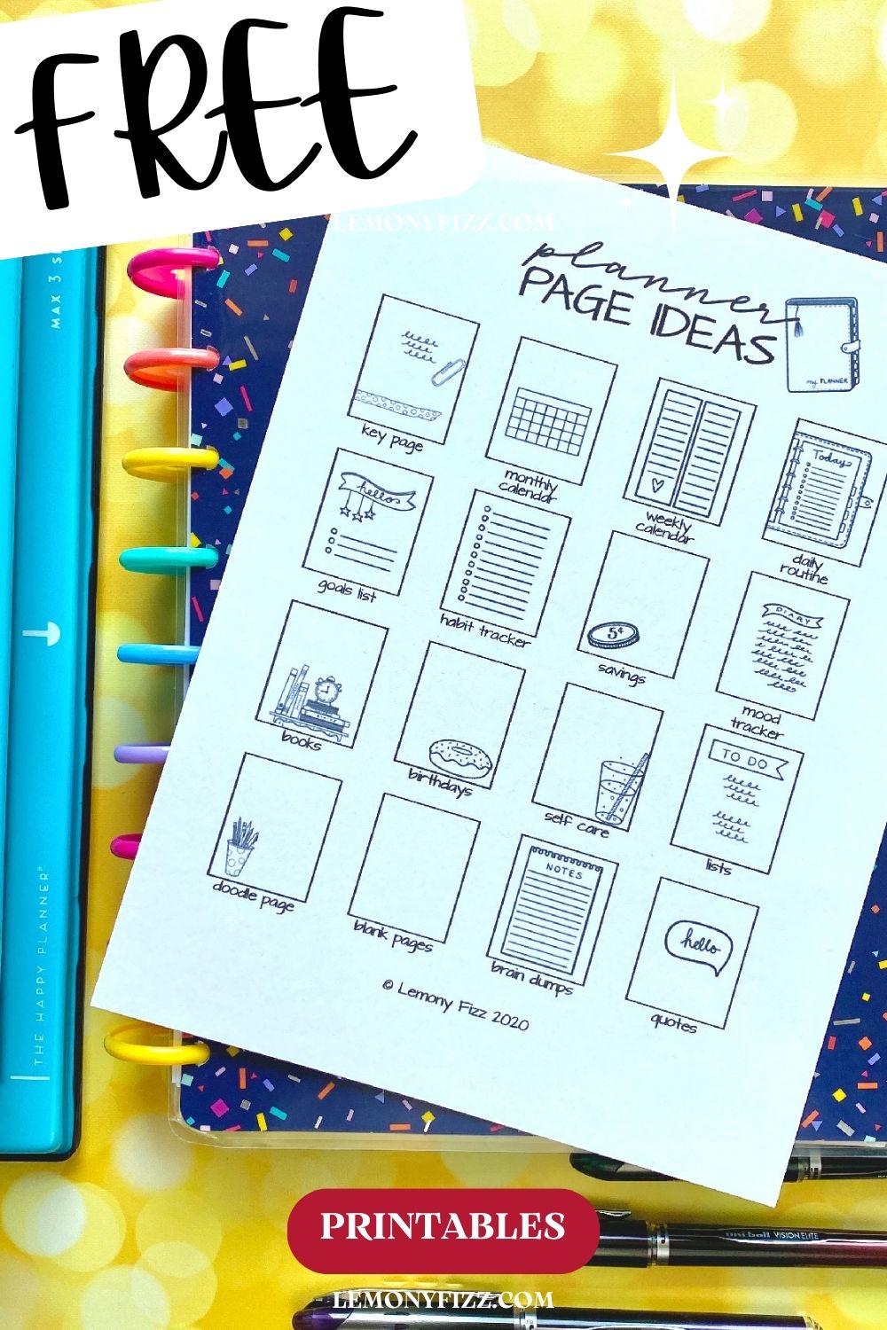 Ultimate Planner Printables Kit - LemonyFizz