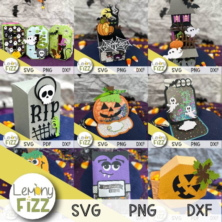 MEGA Halloween Bundle Set - SVG Paper Craft Files - LemonyFizz