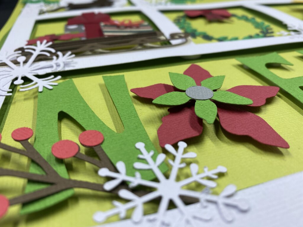 Christmas Sampler 12 x 12 Layered Paper Craft SVG File - LemonyFizz