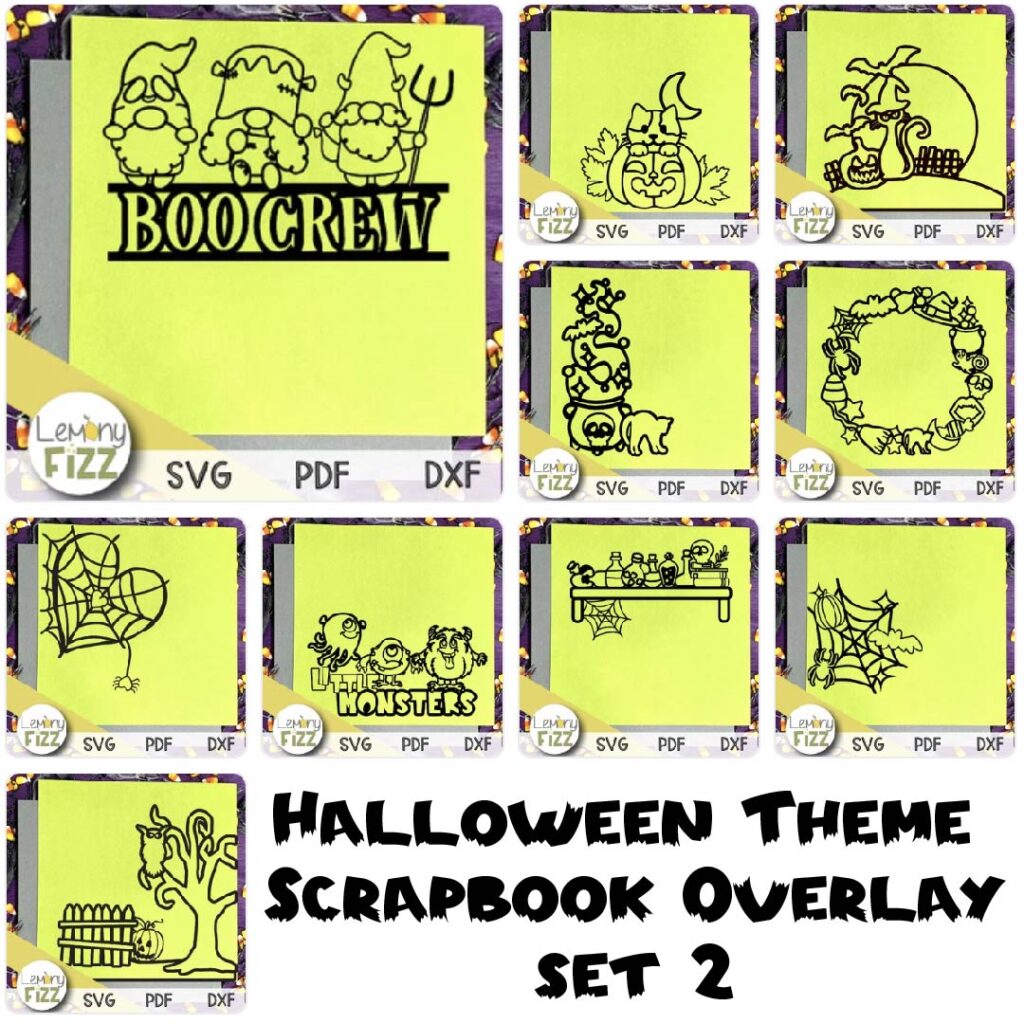 MEGA Halloween Bundle Set - SVG Paper Craft Files - LemonyFizz