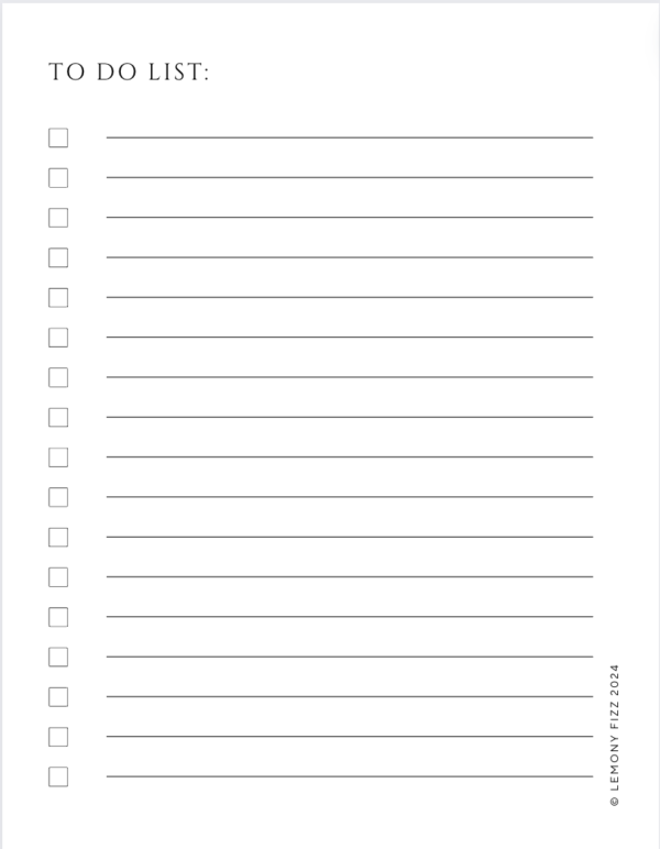 13 Easy to Print To Do Lists to Increase Productivity