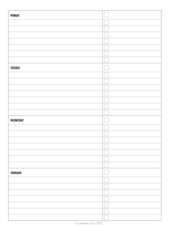 Free Happy Planner Templates to Print