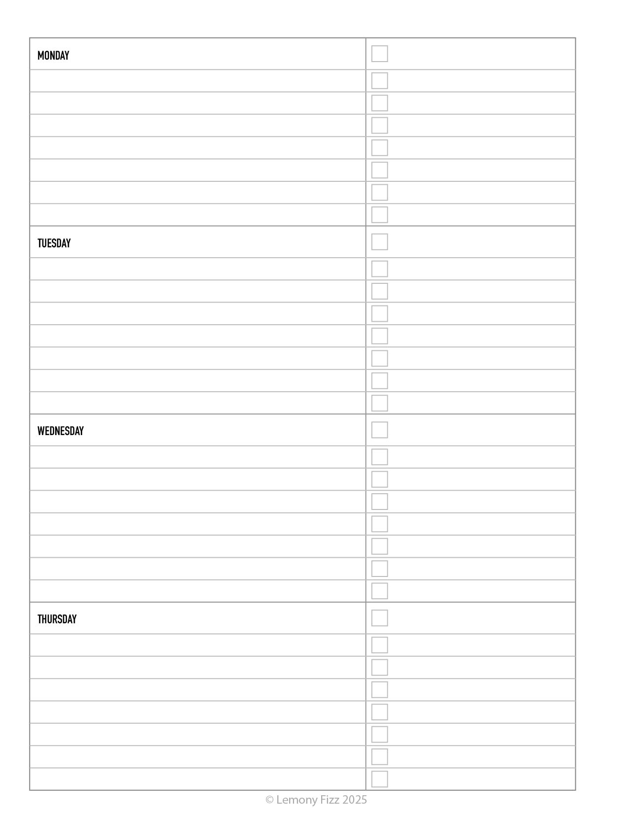 Free Happy Planner Templates to Print