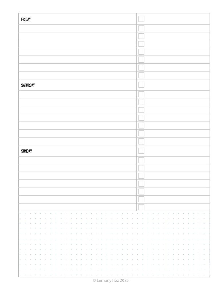 Free Happy Planner Templates to Print