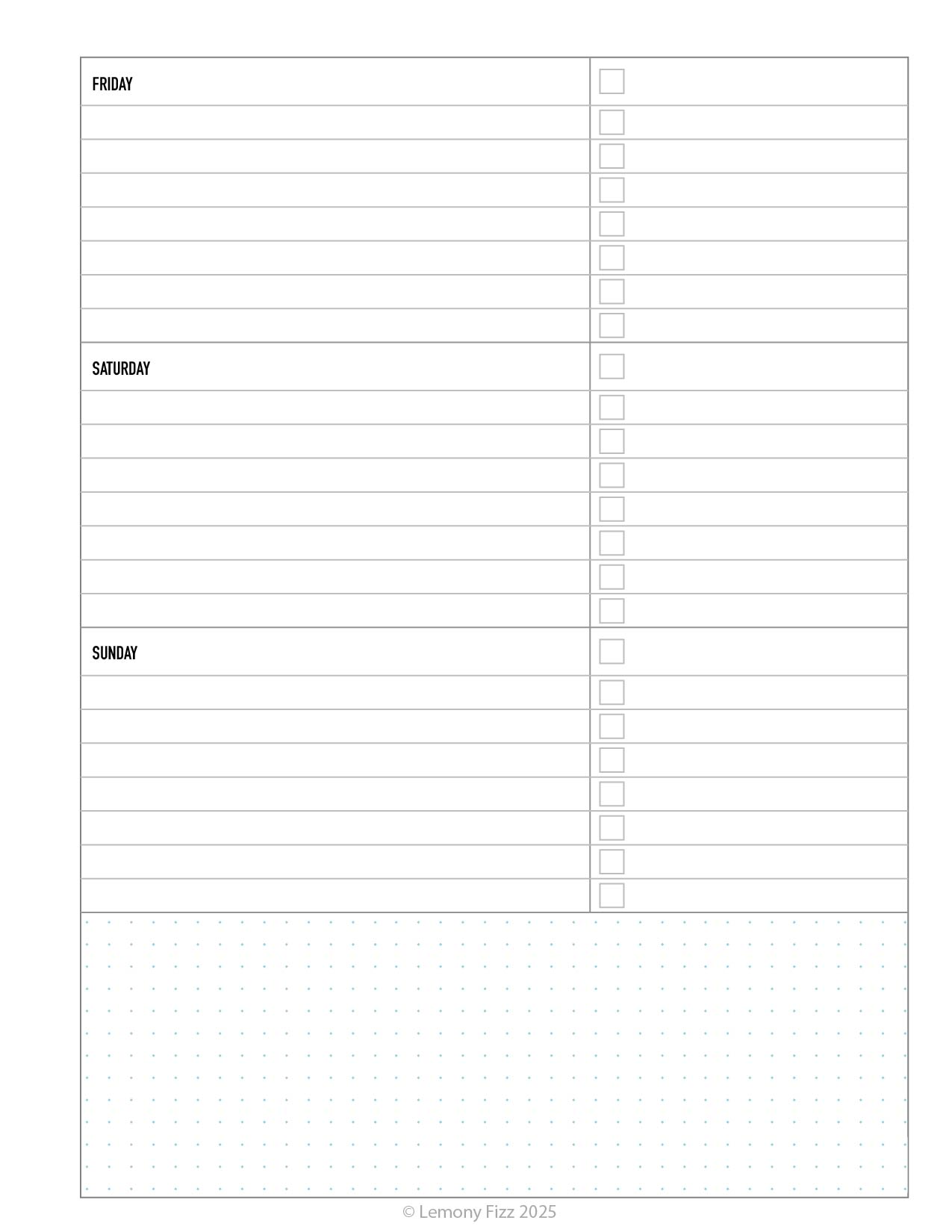 Free Happy Planner Templates to Print